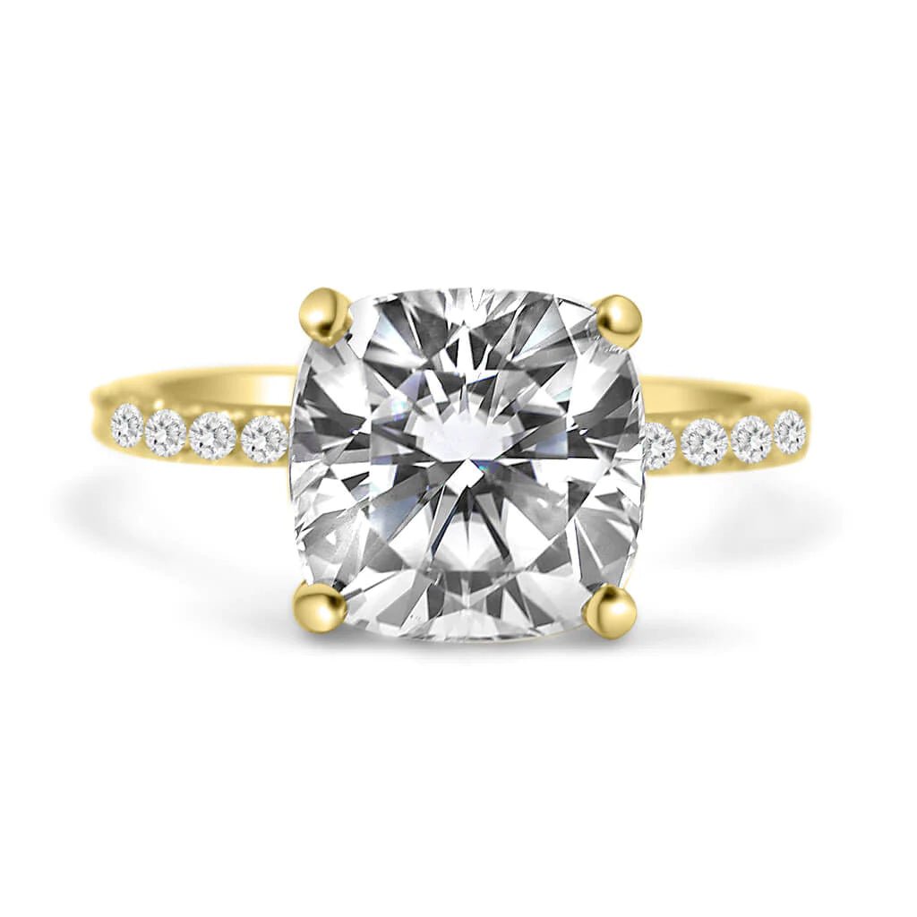 Angela Cushion Engagement Ring Setting | Diamond Daughters