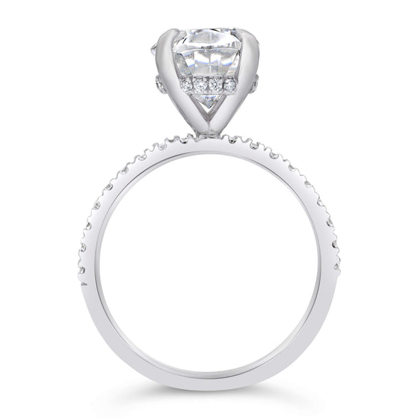 Angela| Oval Moissanite Engagement Ring – Diamond Daughters