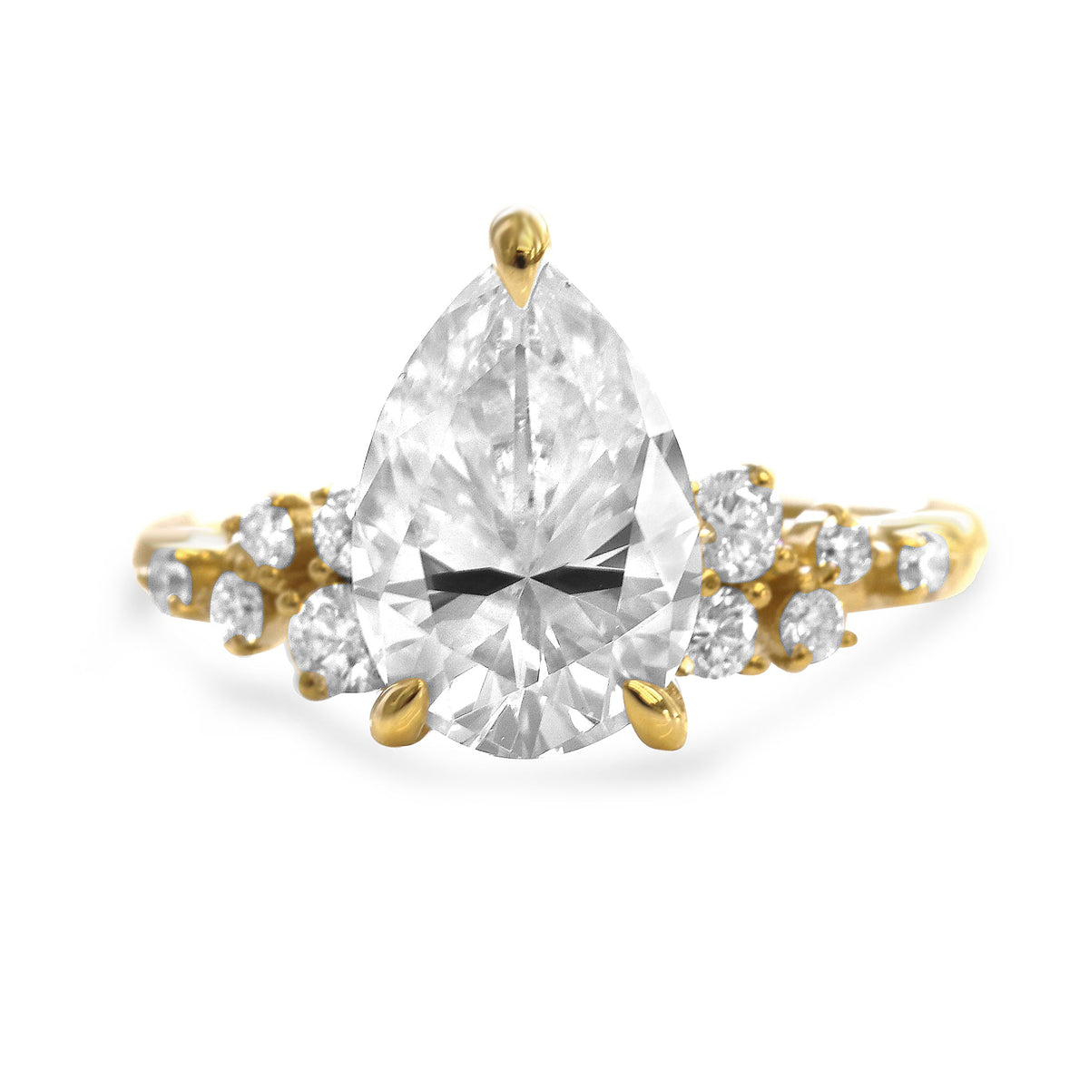 Stacey | Pear Moissanite Engagement Ring– Diamond Daughters